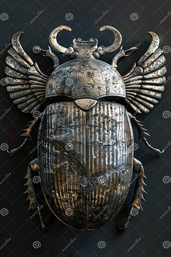 A Metal Bug with Wings on a Wall, Suitable for Technology Concepts ...