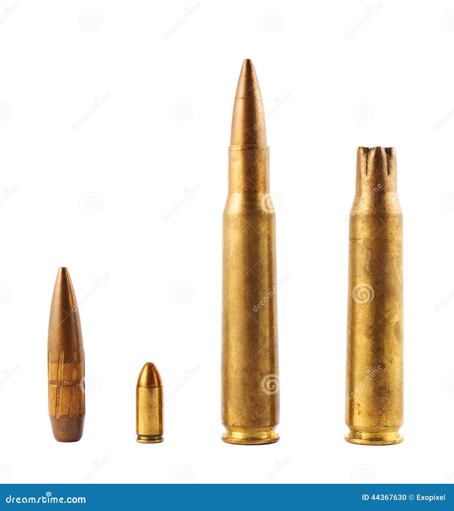 Metal bullet isolated stock photo. Image of empty, background - 44367630