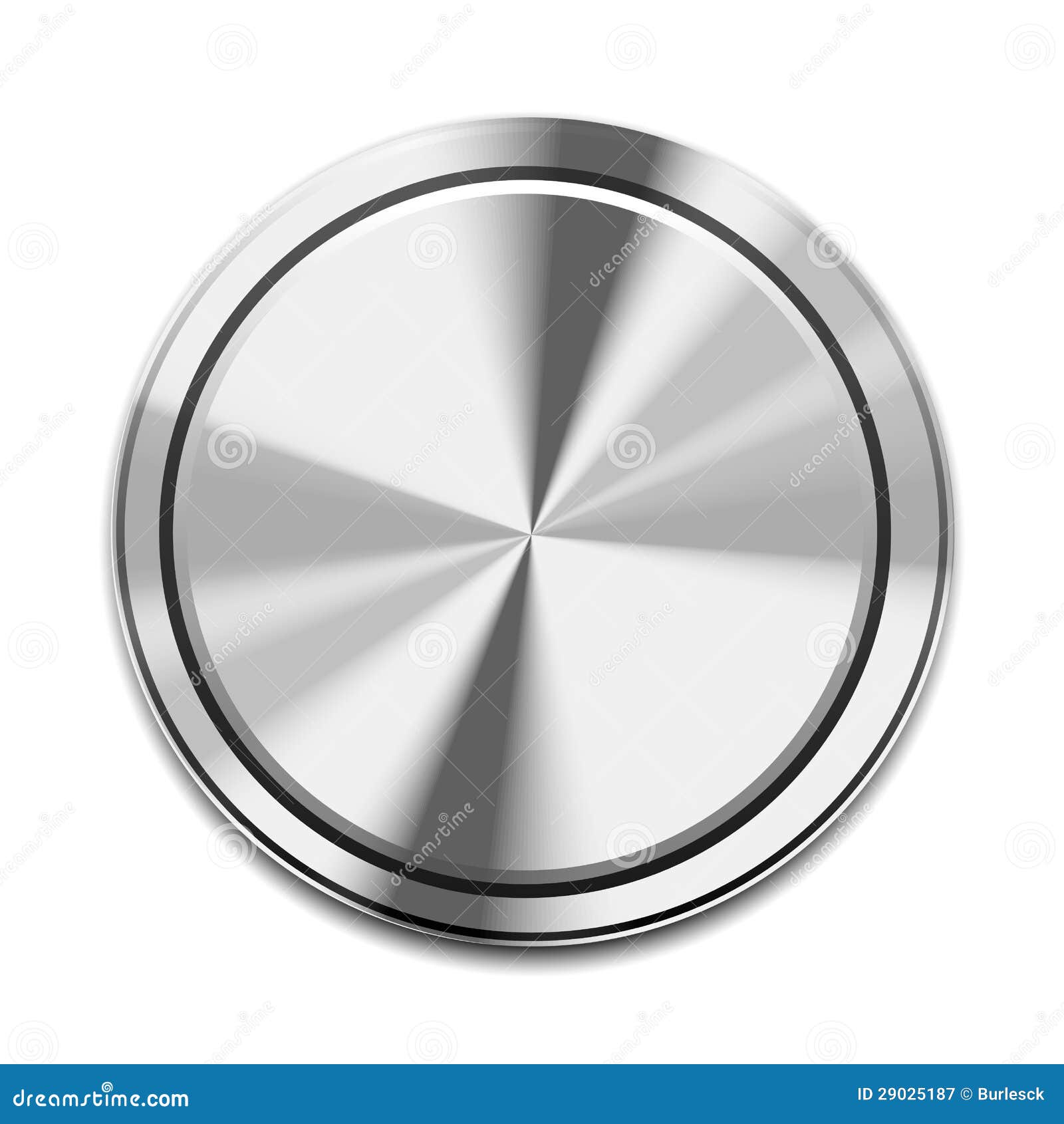 Metal Button Icon stock vector. Illustration of badge - 29025187
