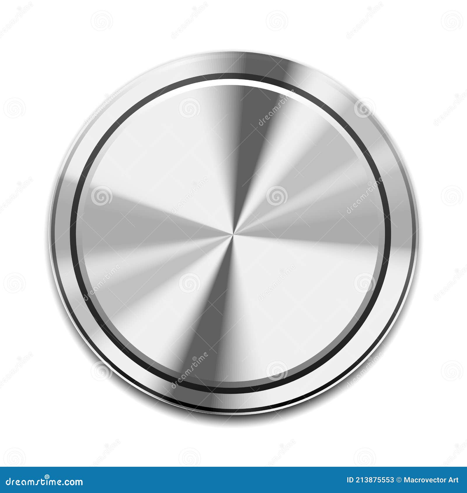 Metal Button Icon Design Vector Illustration Stock Vector ...