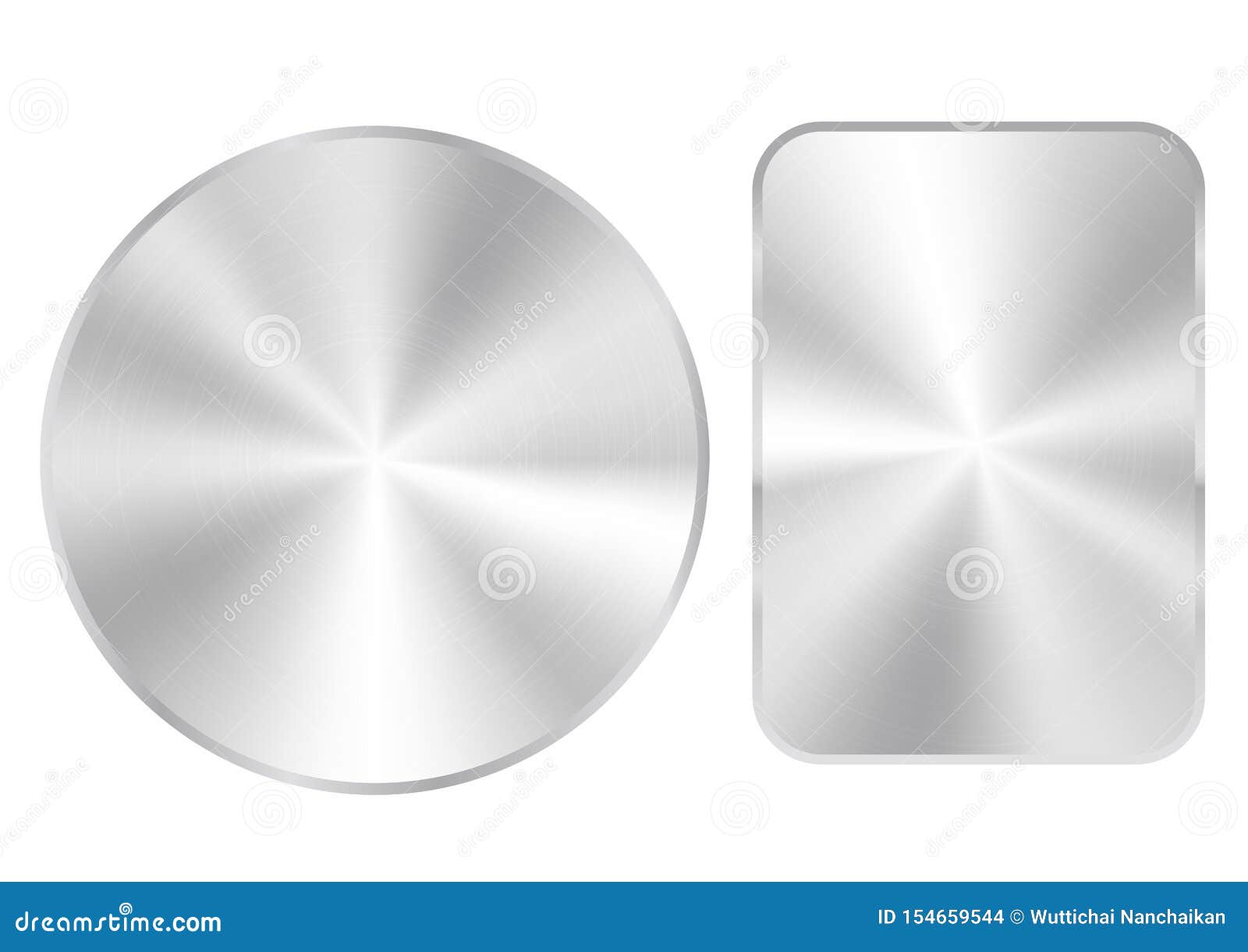 Metal button stock vector. Illustration of icon, realistic - 154659544