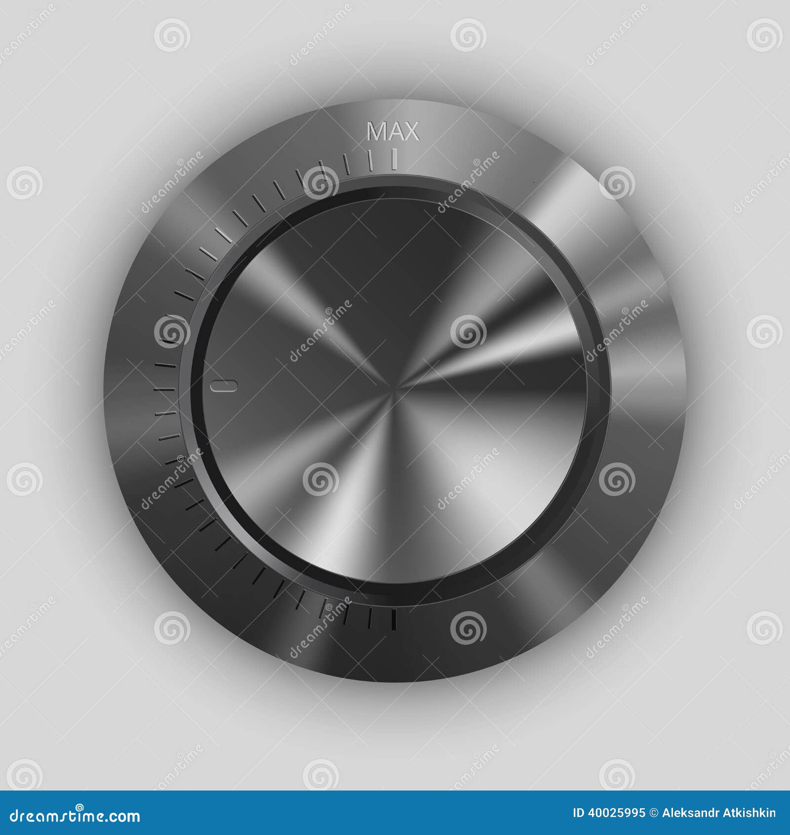 Metal button, vector stock vector. Illustration of vector - 40025995