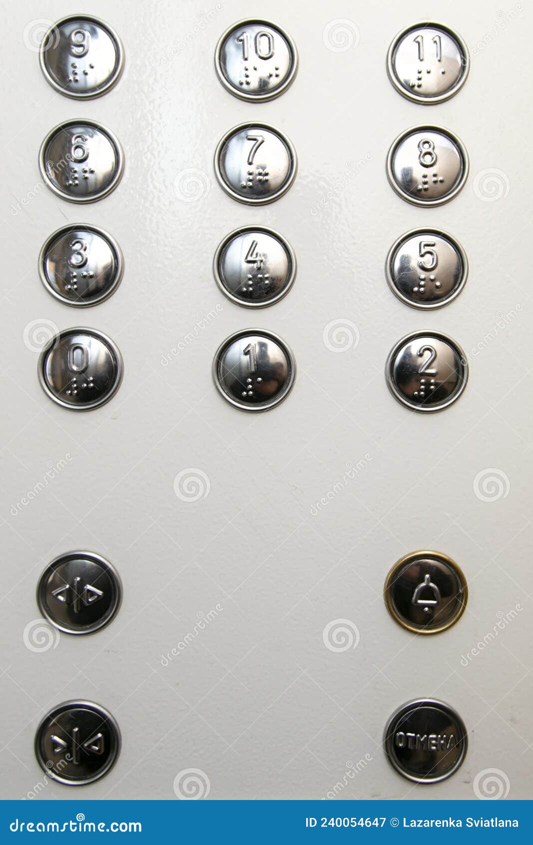 Metal Buttons with Numbering Stock Image - Image of machine, design ...