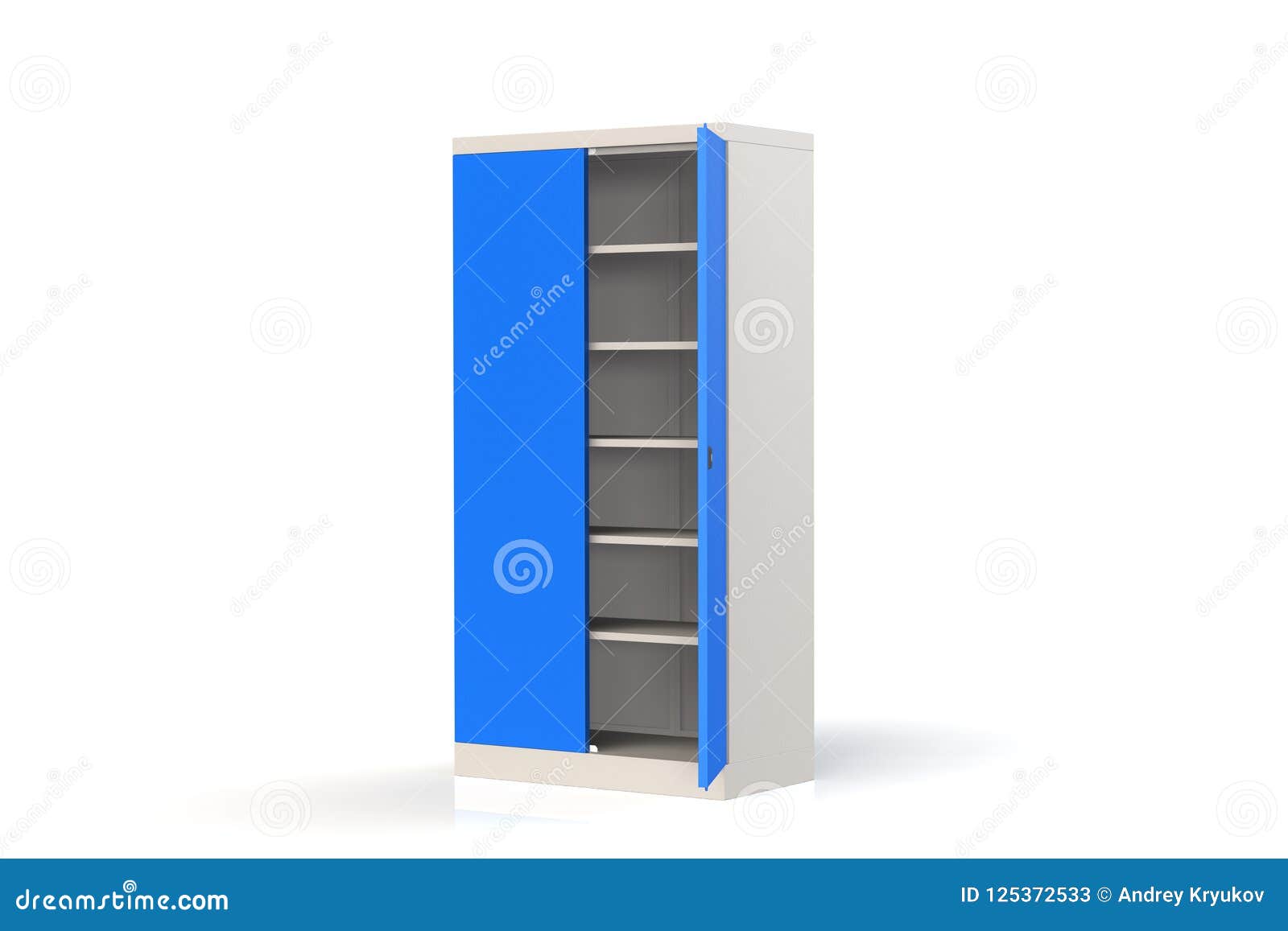 Metal Cabinet with Shelves for Tools. Fireproof Shelving for Documents ...