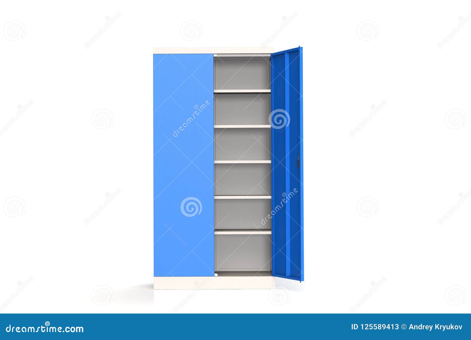 Metal Cabinet with Shelves for Tools. Fireproof Shelving for Documents ...