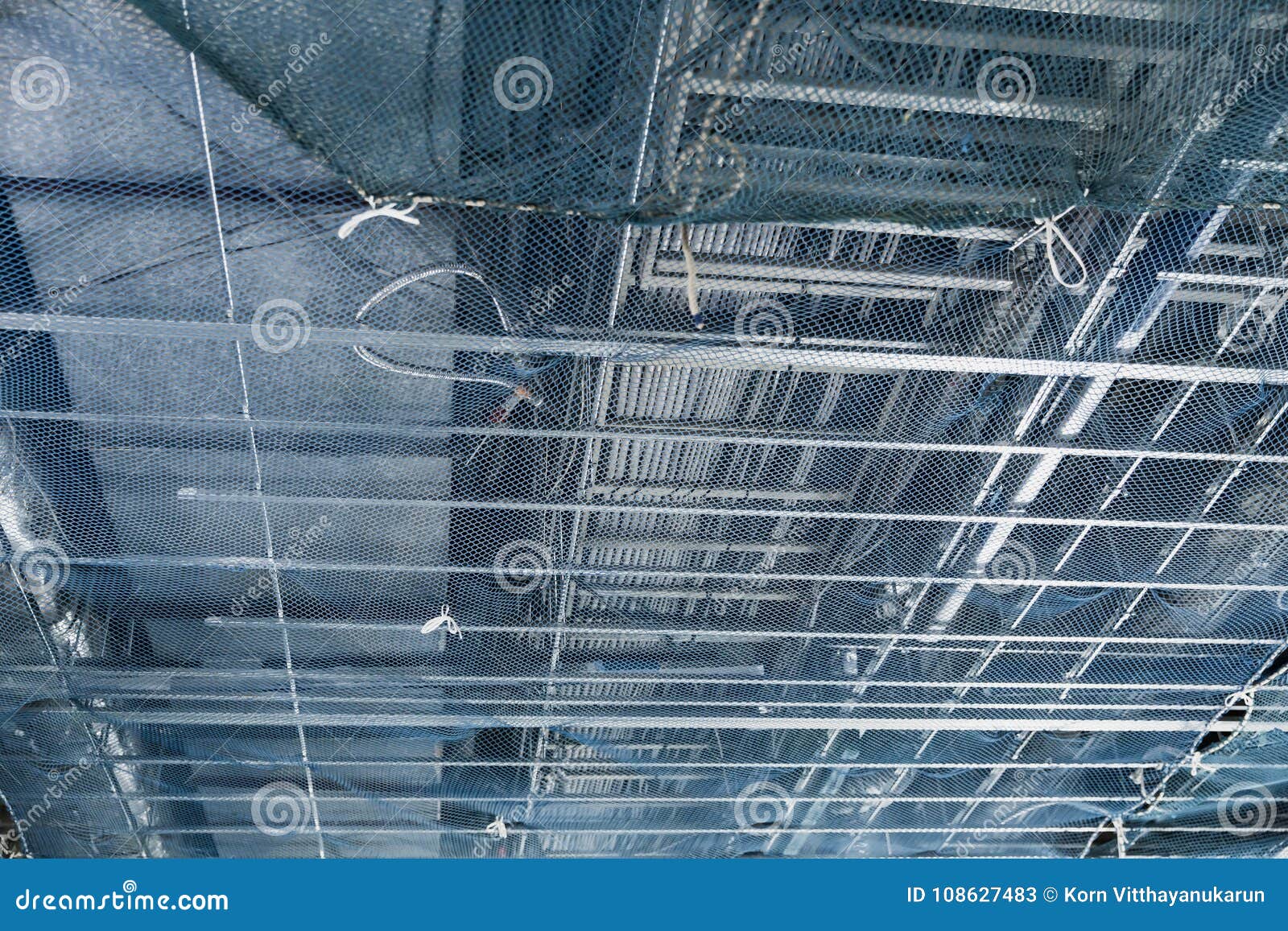 Metal Cable Conduit Flex Pipe at Ceiling Stock Image - Image of ...