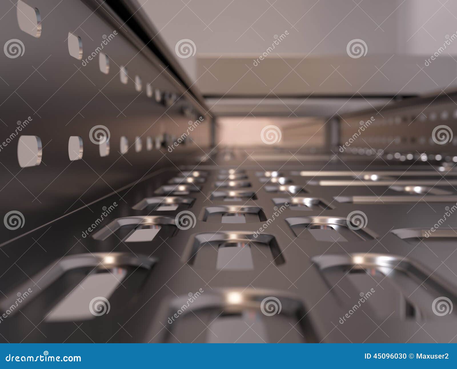 Metal cable tray stock photo. Image of selective, office - 45096030