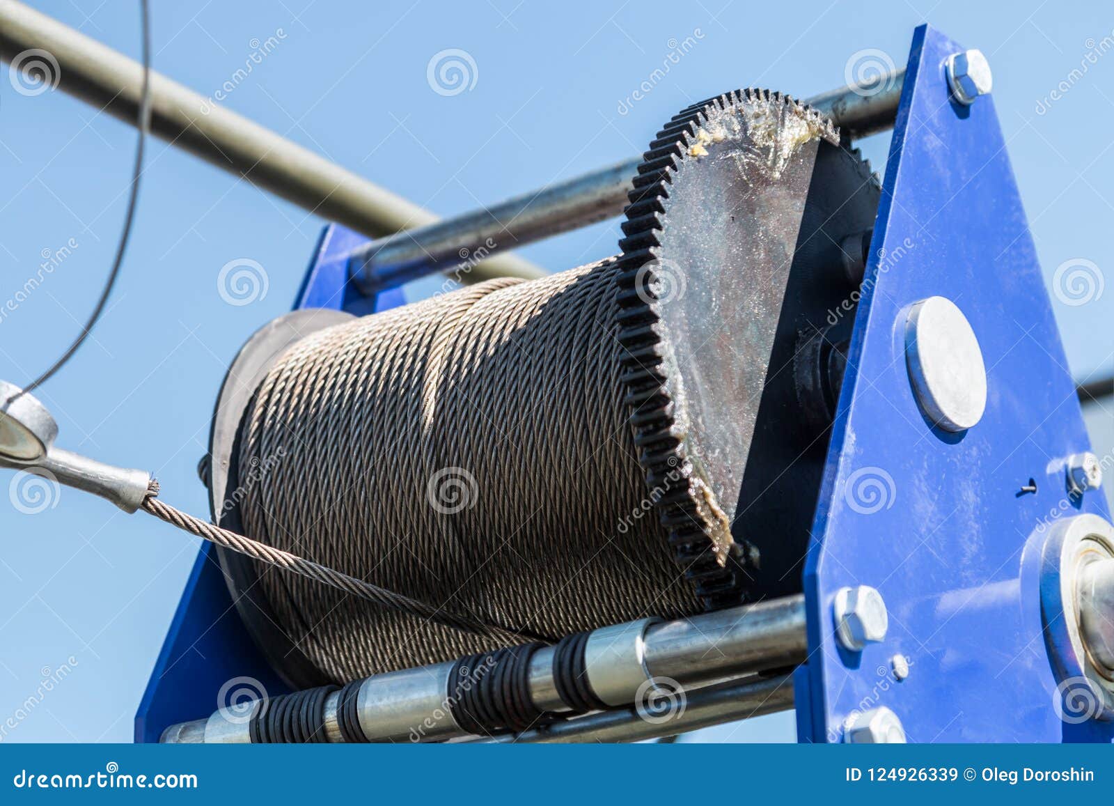 Cable Winch Of Floating Crane Royalty-Free Stock Photo | CartoonDealer ...