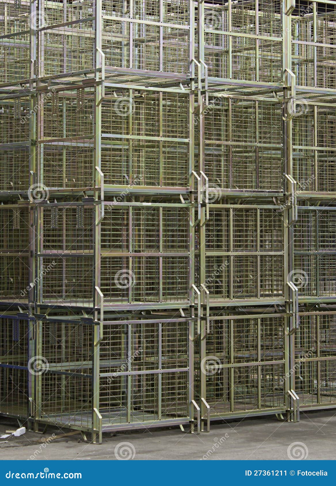 Metal cages stock image. Image of metal, container, metallic - 27361211
