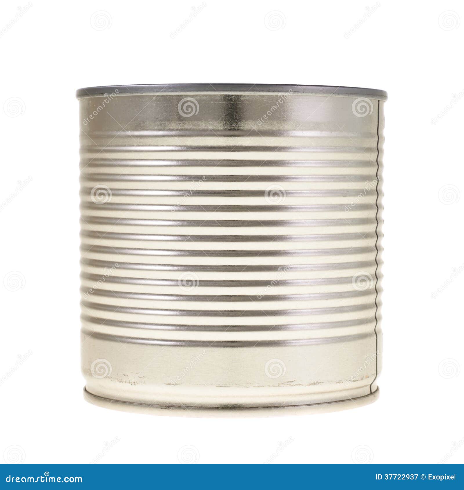 Metal can isolated stock image. Image of isolated, metallic - 37722937