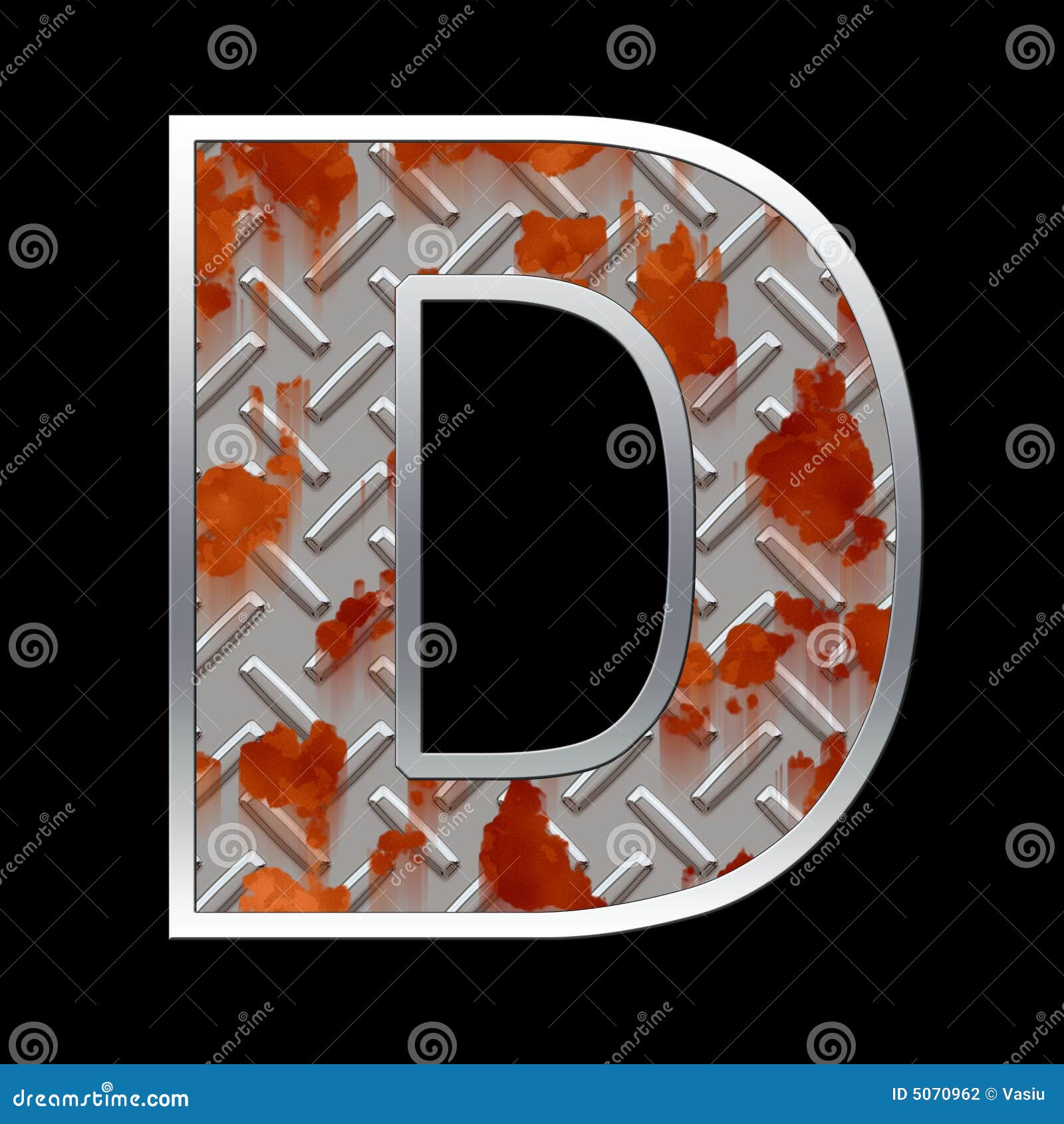 Metal Capital Letter Picture. Image: 5070962