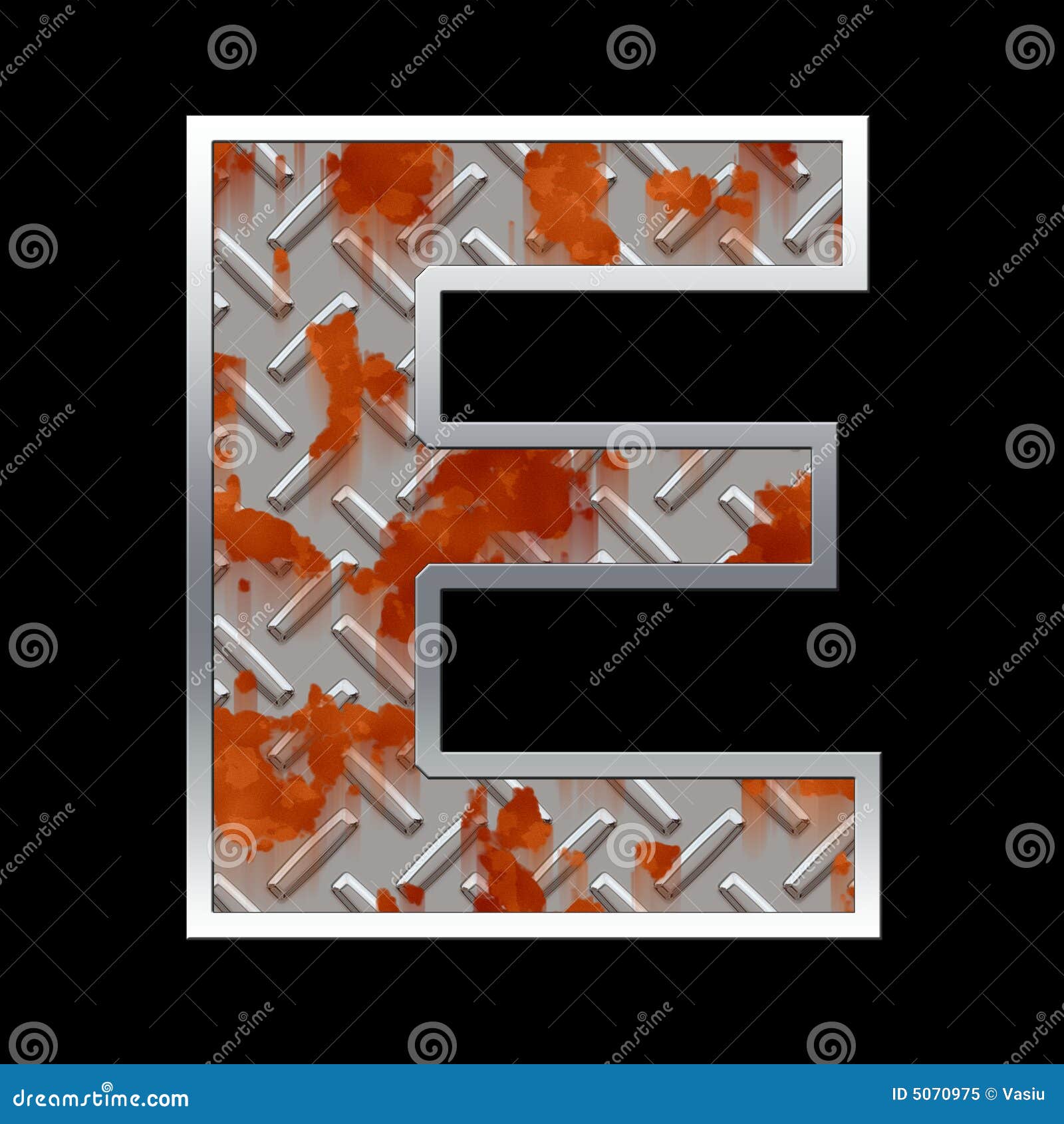 Metal Capital Letter Picture. Image: 5070975