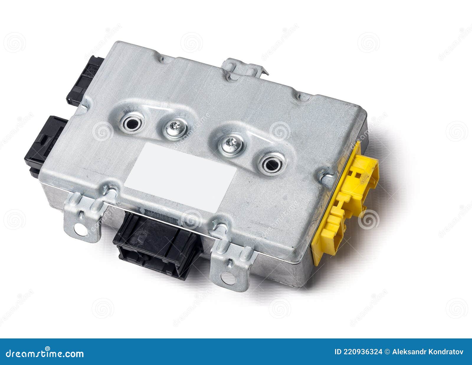 Metal Car Engine Control Unit with Metal Elements Stock Photo - Image ...