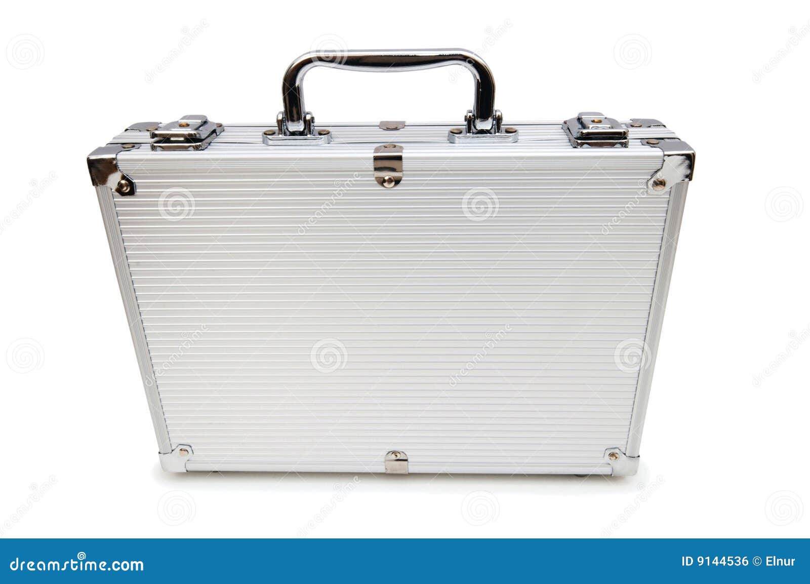 Metal case isolated stock photo. Image of suitcase, professional - 9144536