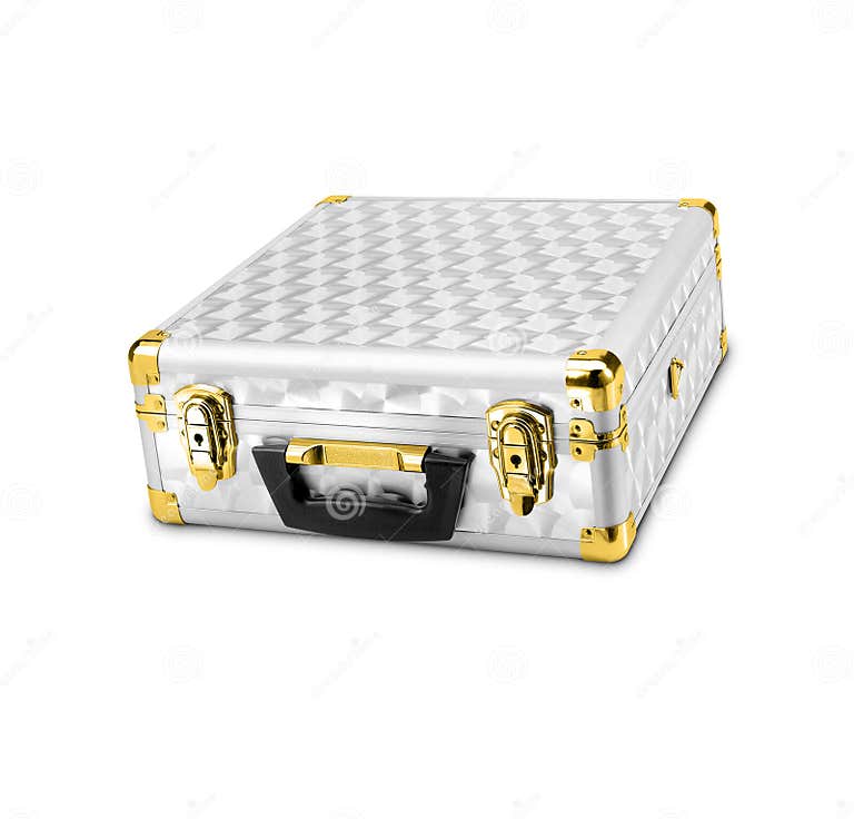 Metal case isolated stock image. Image of portfolio, professional ...