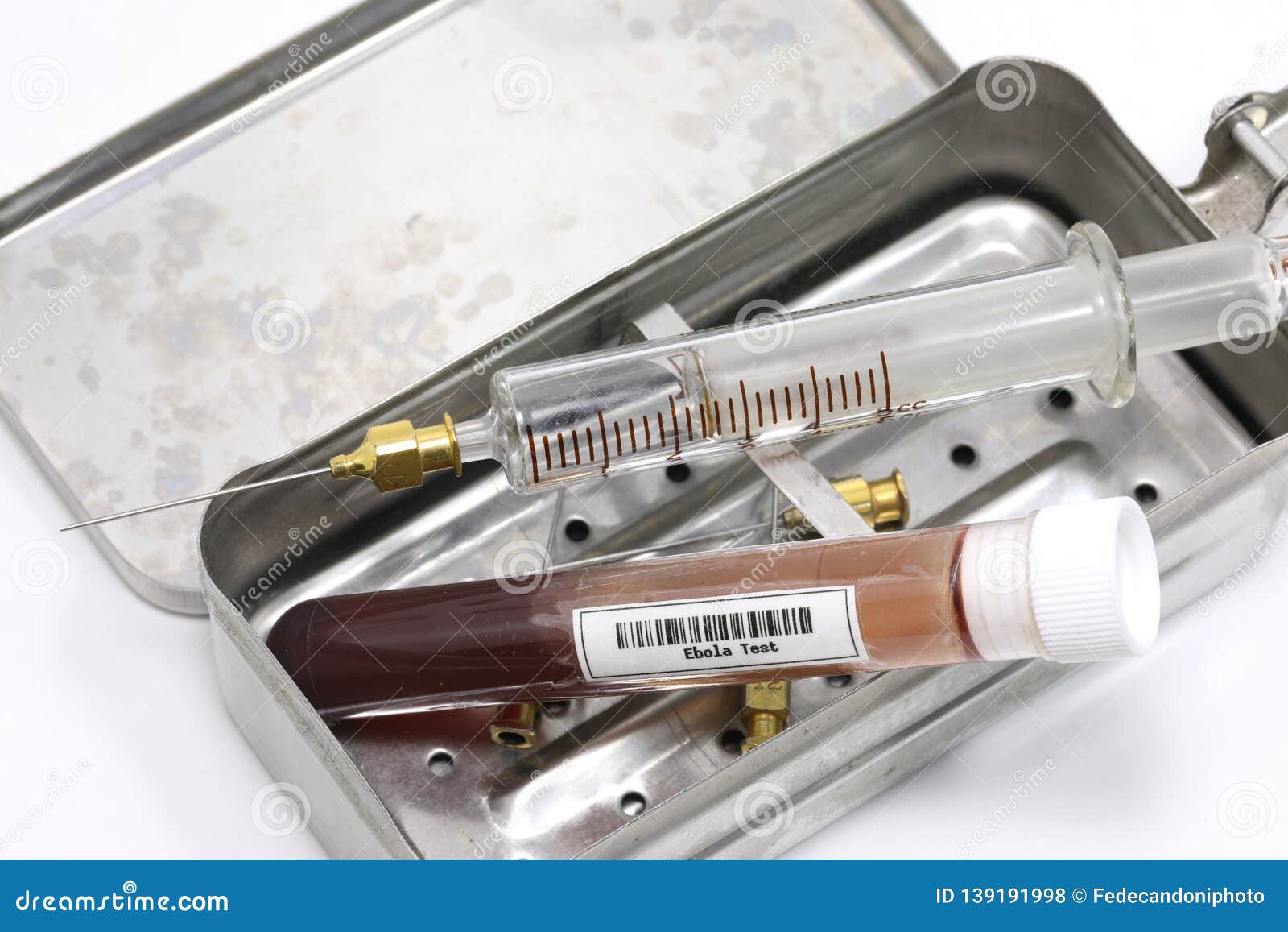 Test Tube with Label Bar Code. in the Code is Wirten EBOLA VIRUS Stock ...