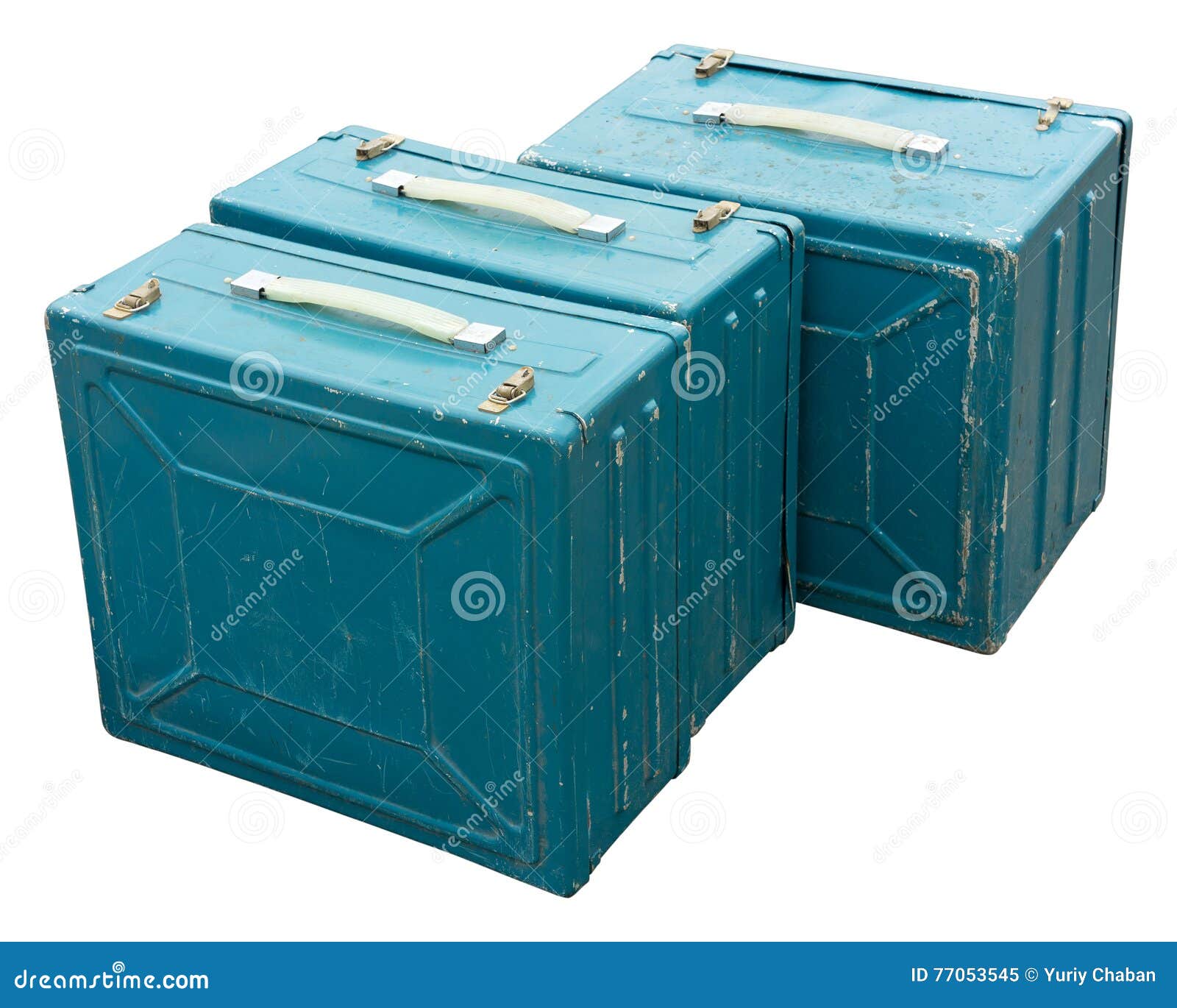 Metal cases stock image. Image of transportation, storage - 77053545