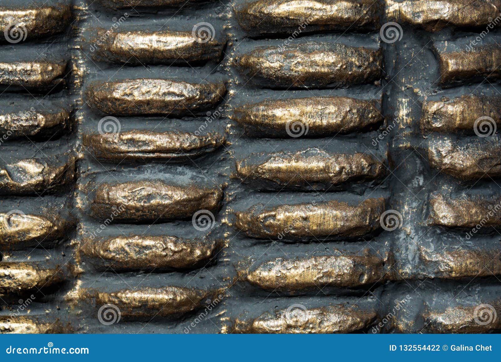 Metal Casting in the Form of Convex Sections Stock Photo - Image of ...