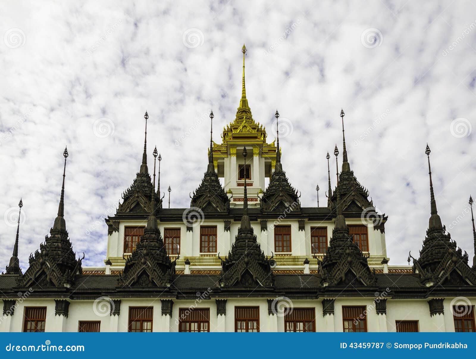 Metal Castle in Ratchanatda Temple Thailand Stock Image - Image of ...