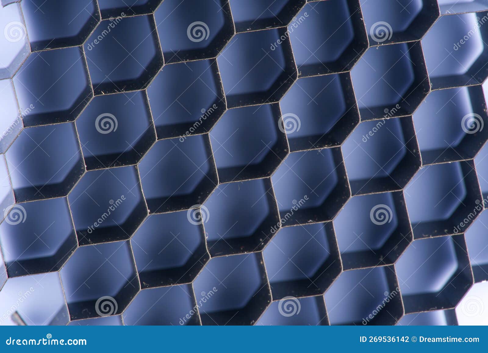 A Metal Cell in the Form of a Honeycomb. the Shape is Rhombic Stock ...