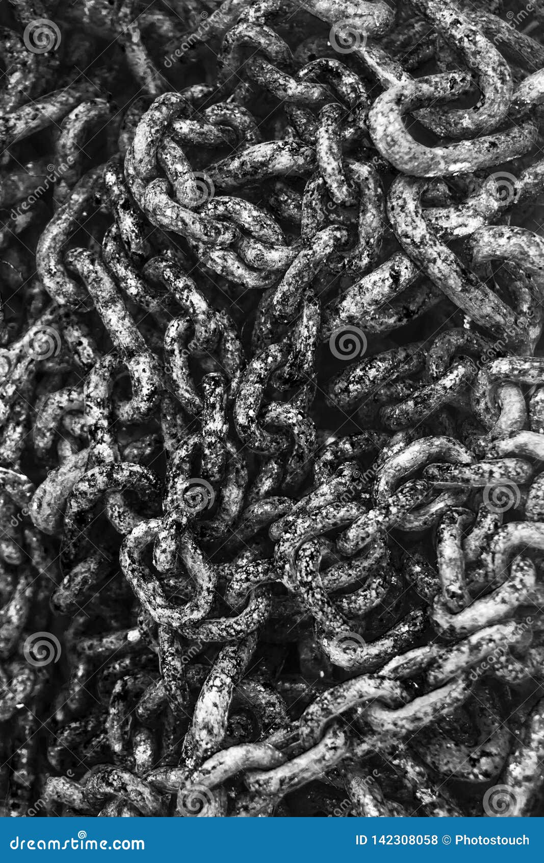 Metal Chain Background, Used in Heavy Industry Stock Photo - Image of ...
