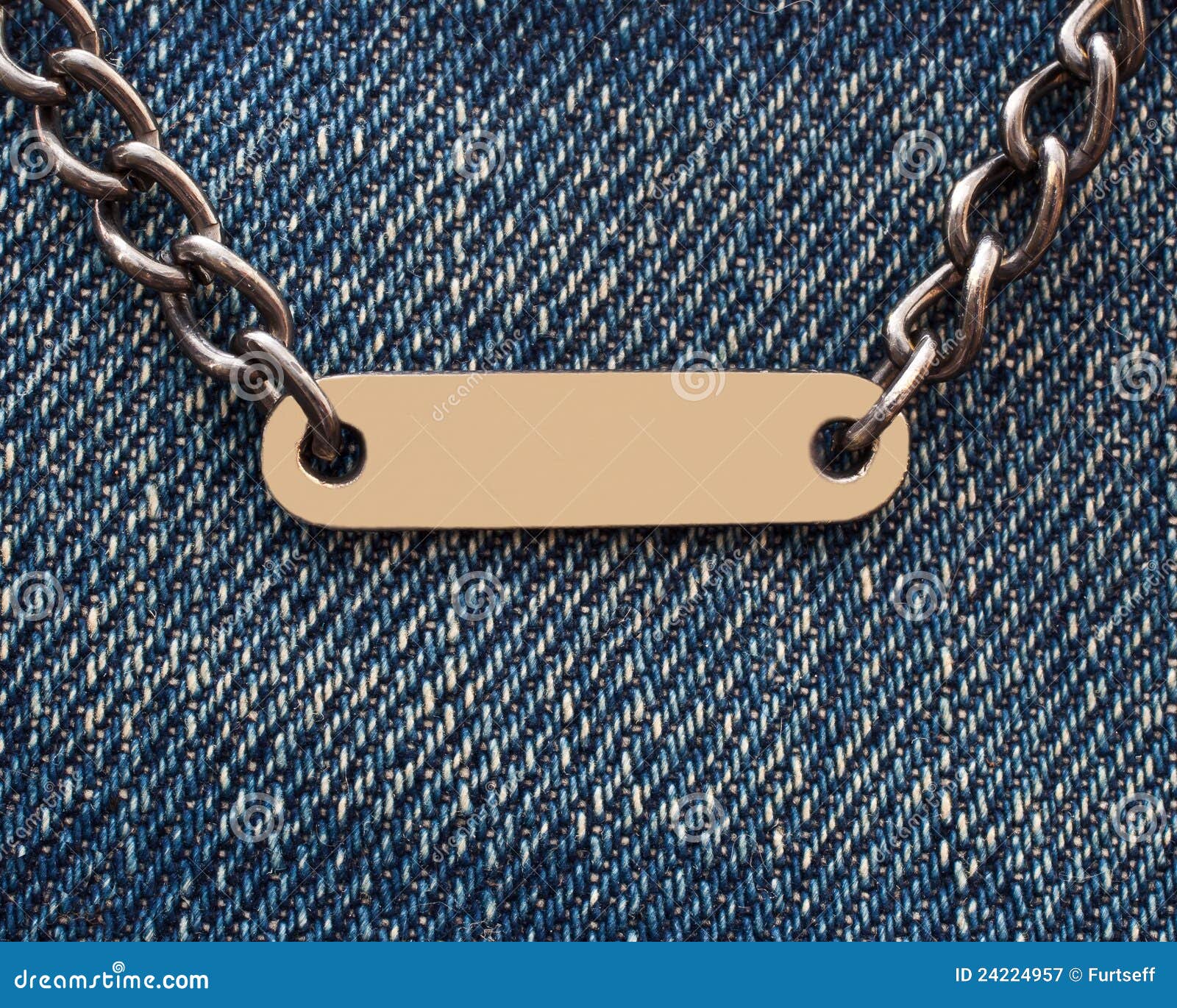 Metal chain on denim stock image. Image of color, dark - 24224957
