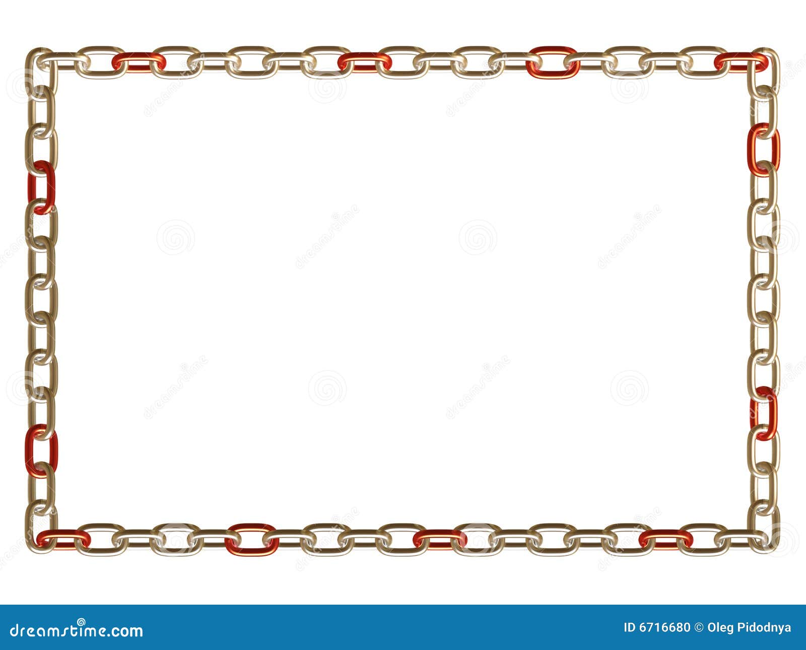Metal chain frame stock illustration. Illustration of background - 6716680
