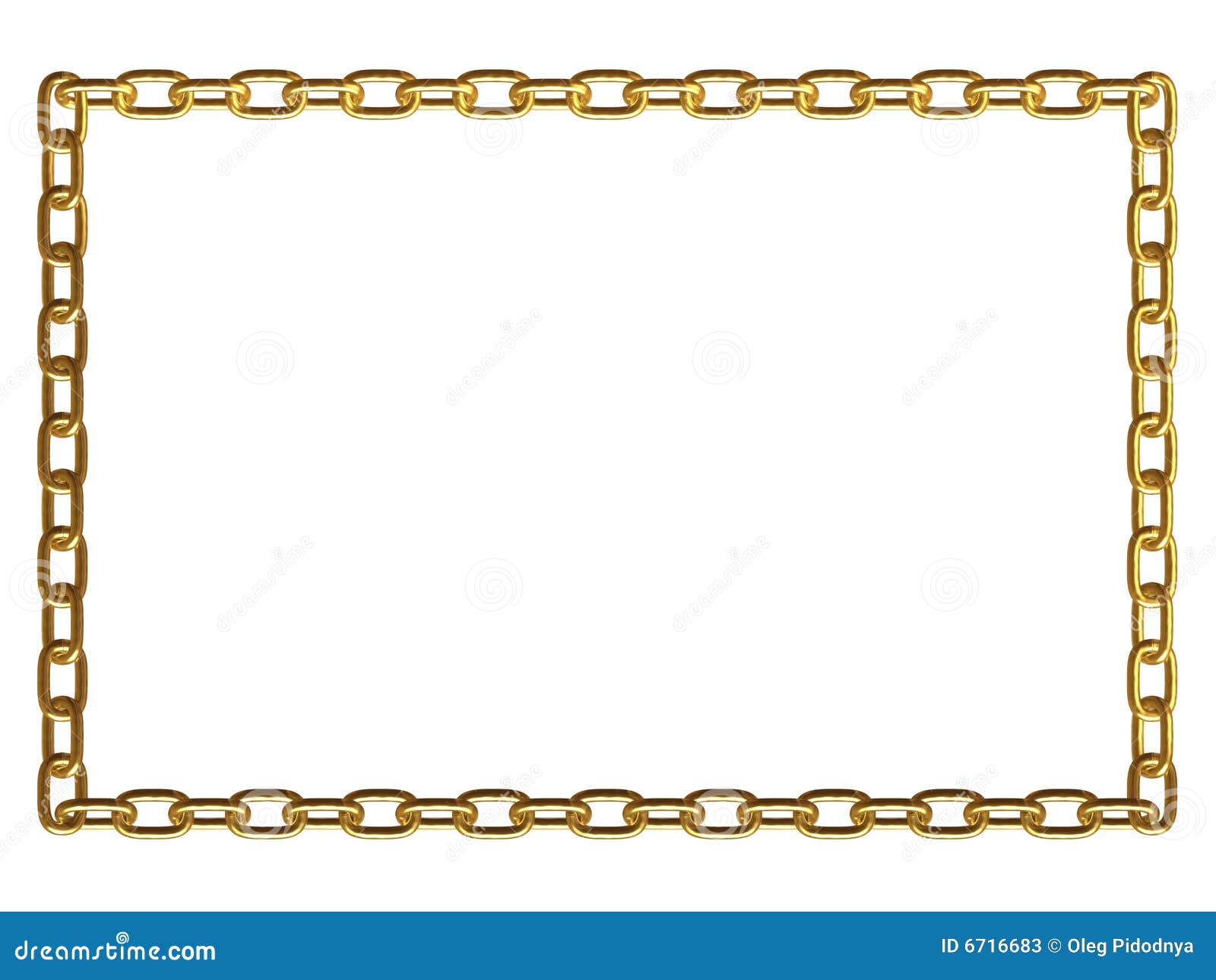 Metal chain frame stock illustration. Illustration of concept - 6716683