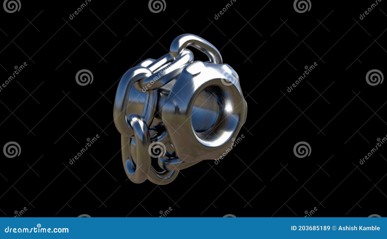 Metal Chain Or Iron Chain, Hyper Realistic Metallic Chain With ... Metal Chain Or Iron Chain, Hyper Realistic Metallic Chain With ...