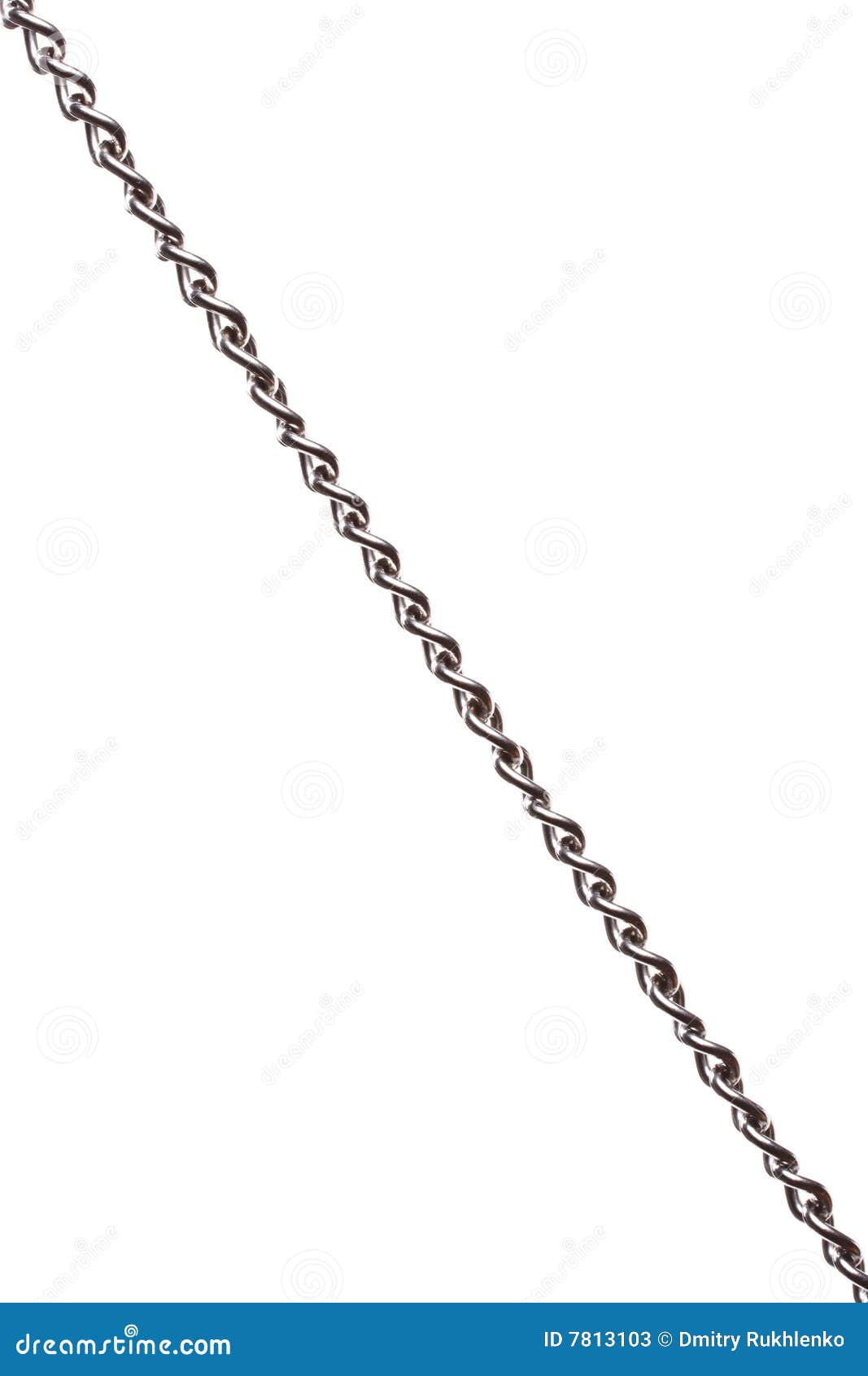 Metal chain isolated stock image. Image of hard, strong - 7813103