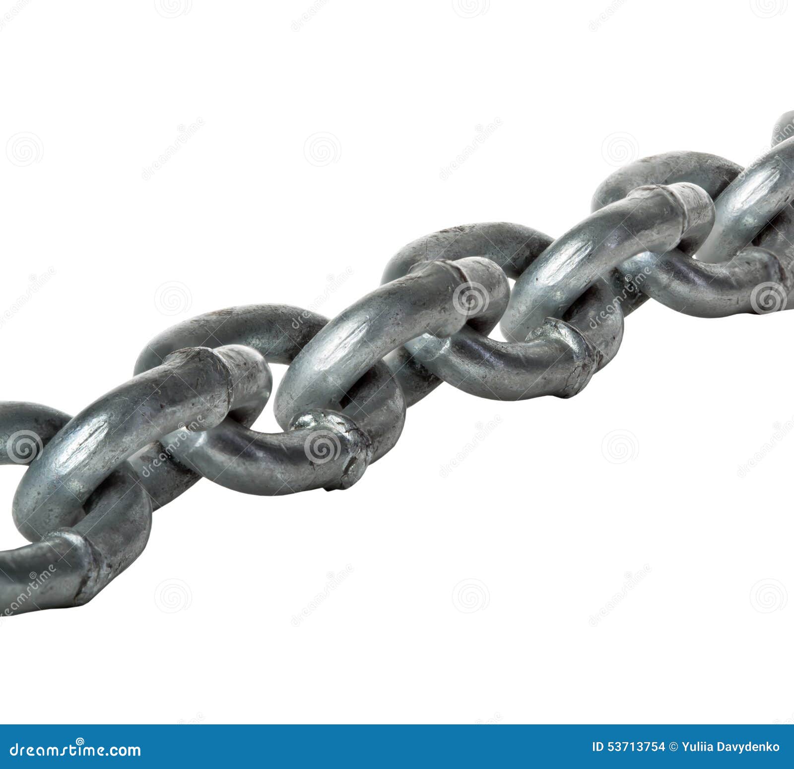 Metal chain isolated stock photo. Image of close, gray - 53713754