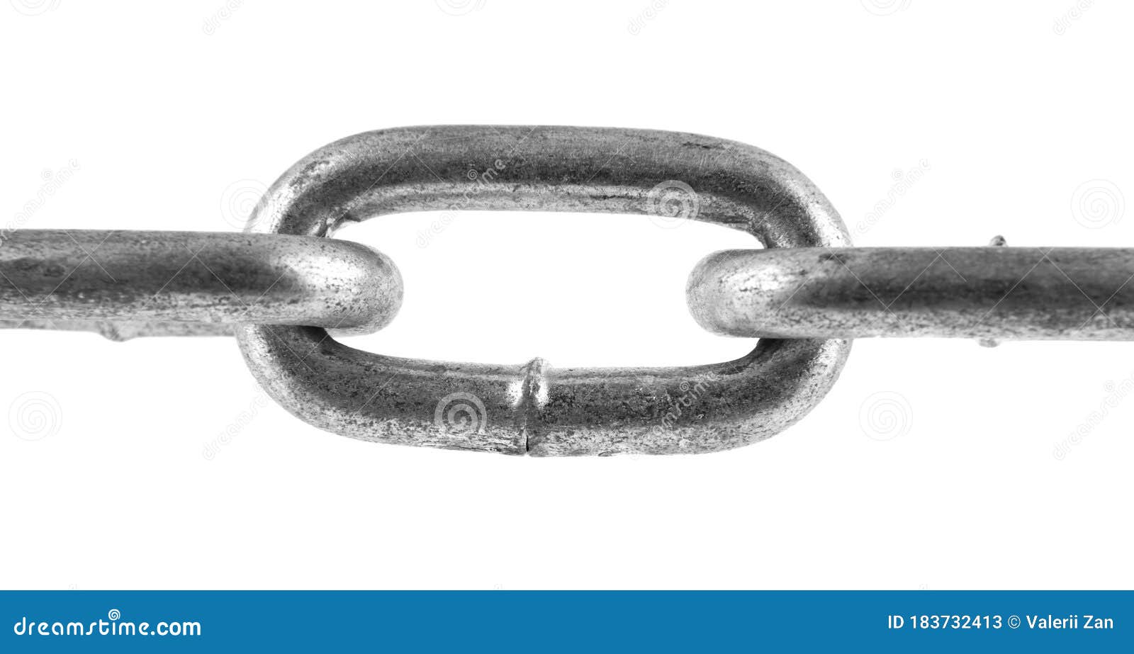 Metal Chain Isolated on White Background Stock Image - Image of line ...