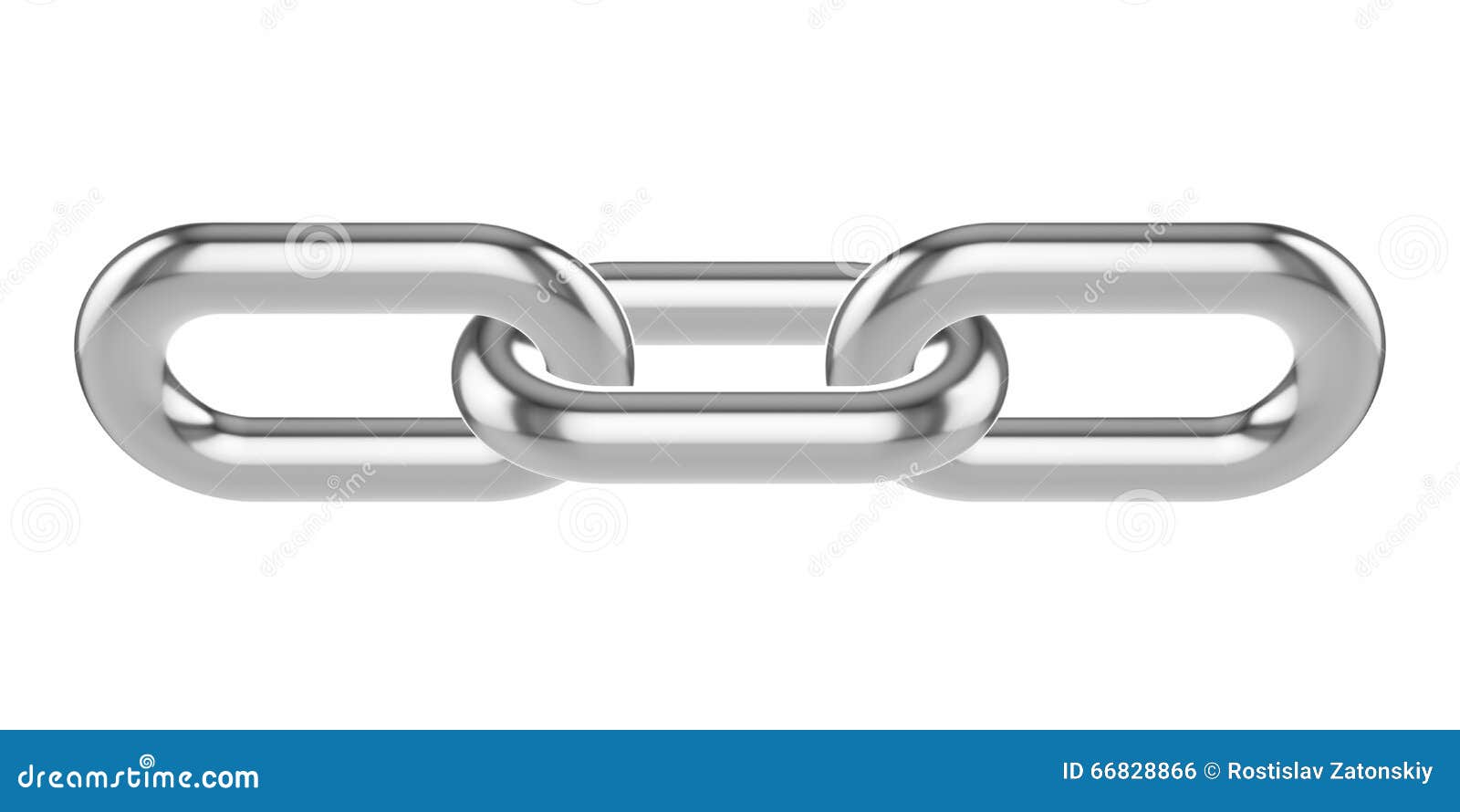 Metal Chain Isolated on White Background. Stock Illustration ...