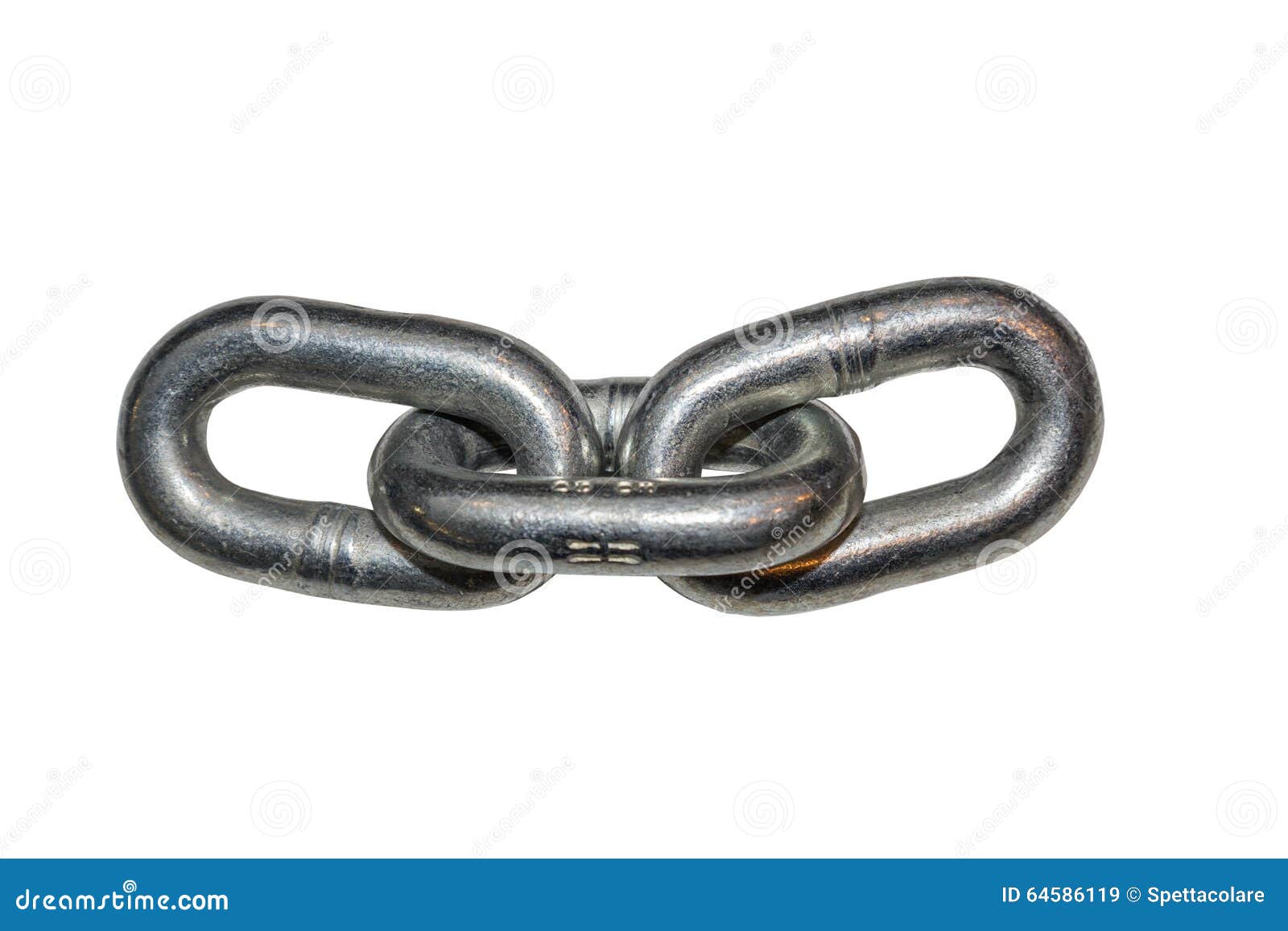 Metal chain link stock image. Image of industrial, element - 64586119