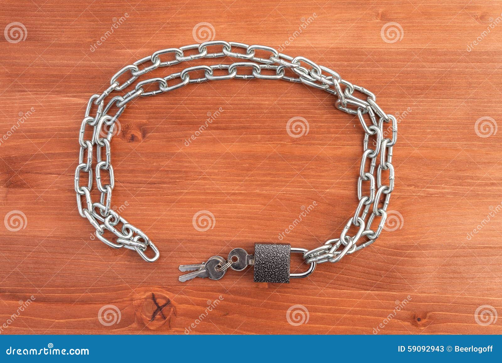 Metal chain links and lock stock image. Image of heavy - 59092943