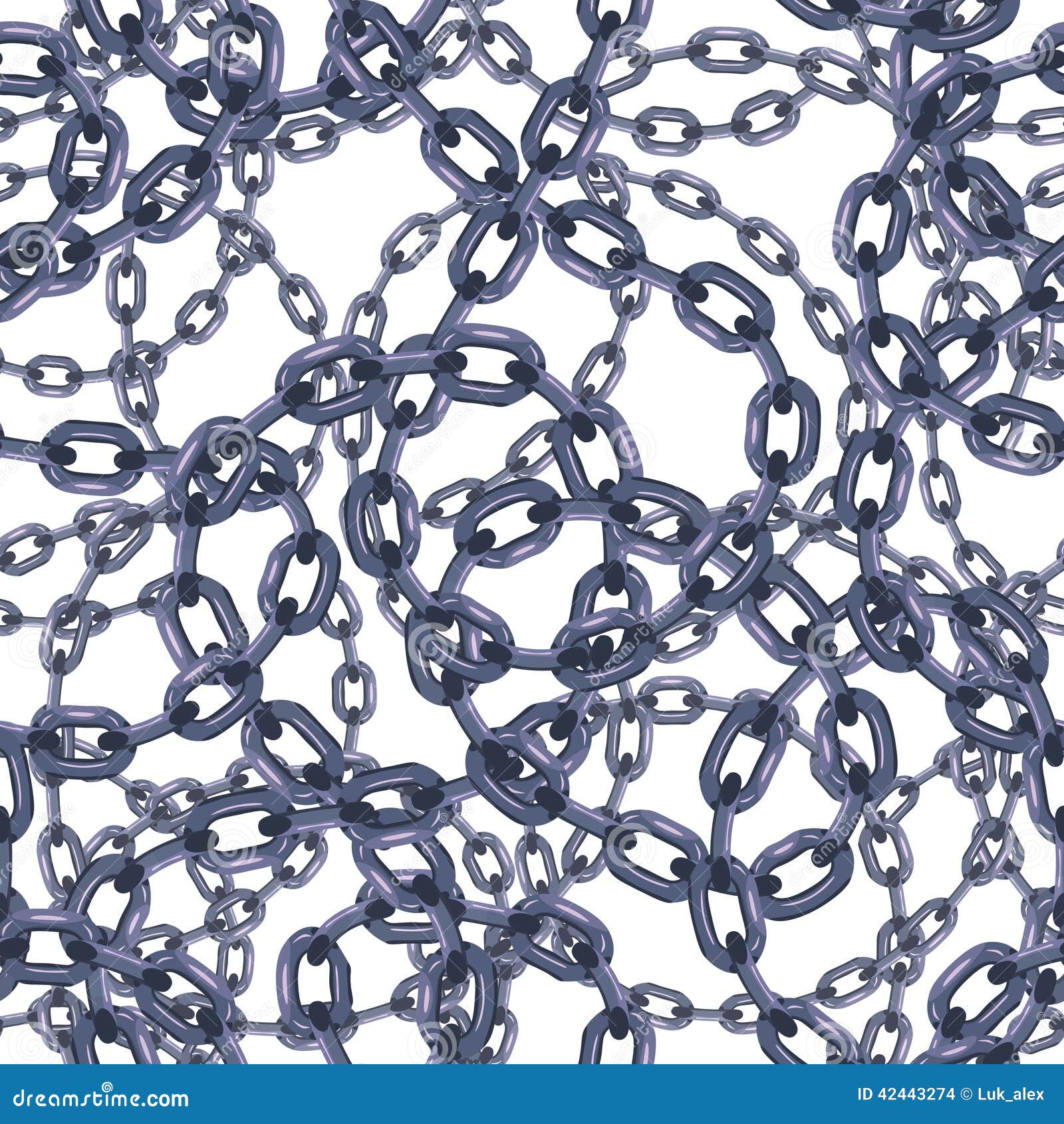 Metal chain links. stock vector. Illustration of connect - 42443274