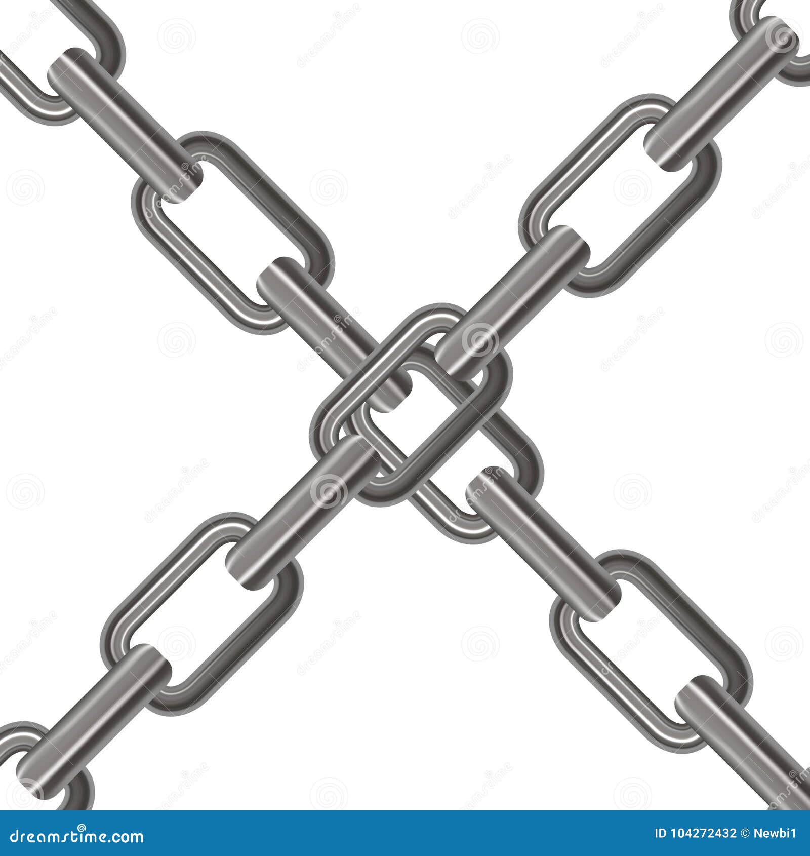 Metal chain links. Vector stock vector. Illustration of hold - 104272432