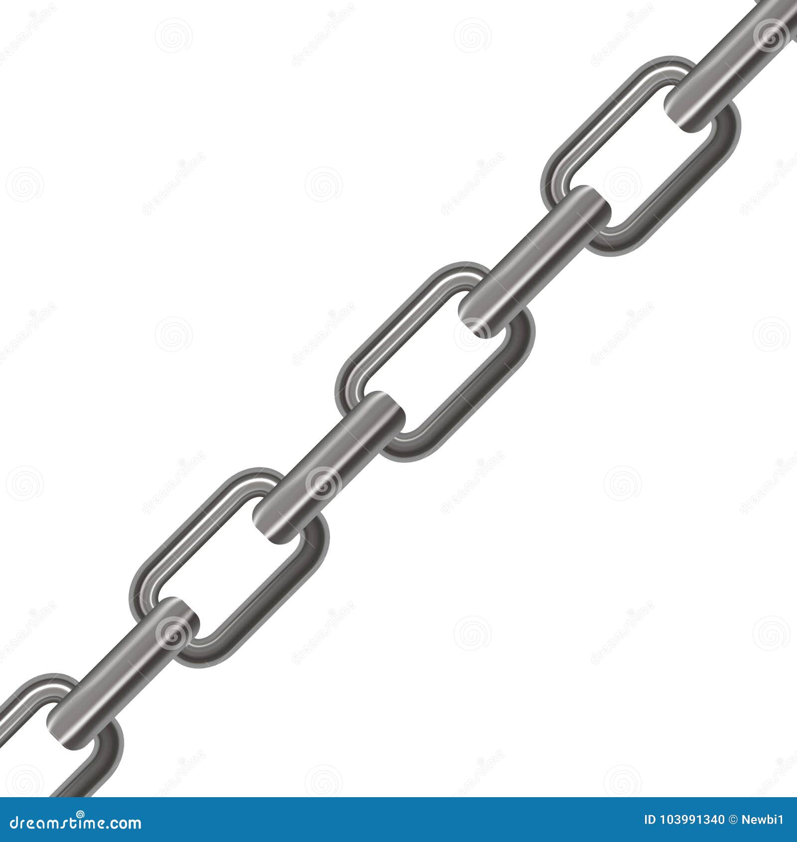 Metal chain links. Vector stock vector. Illustration of attach - 103991340