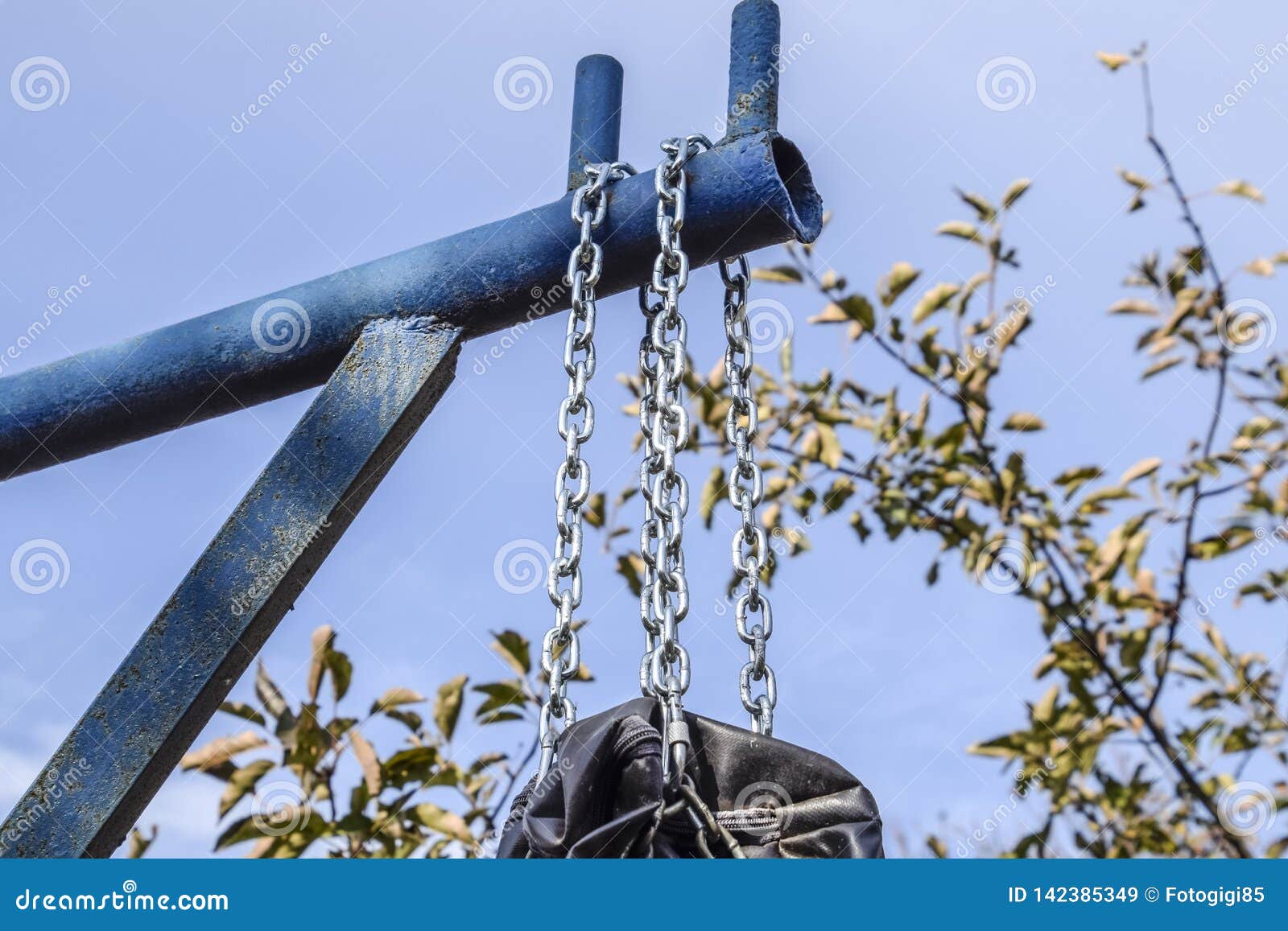 Metal Chain for Load Suspension Stock Image - Image of connection ...