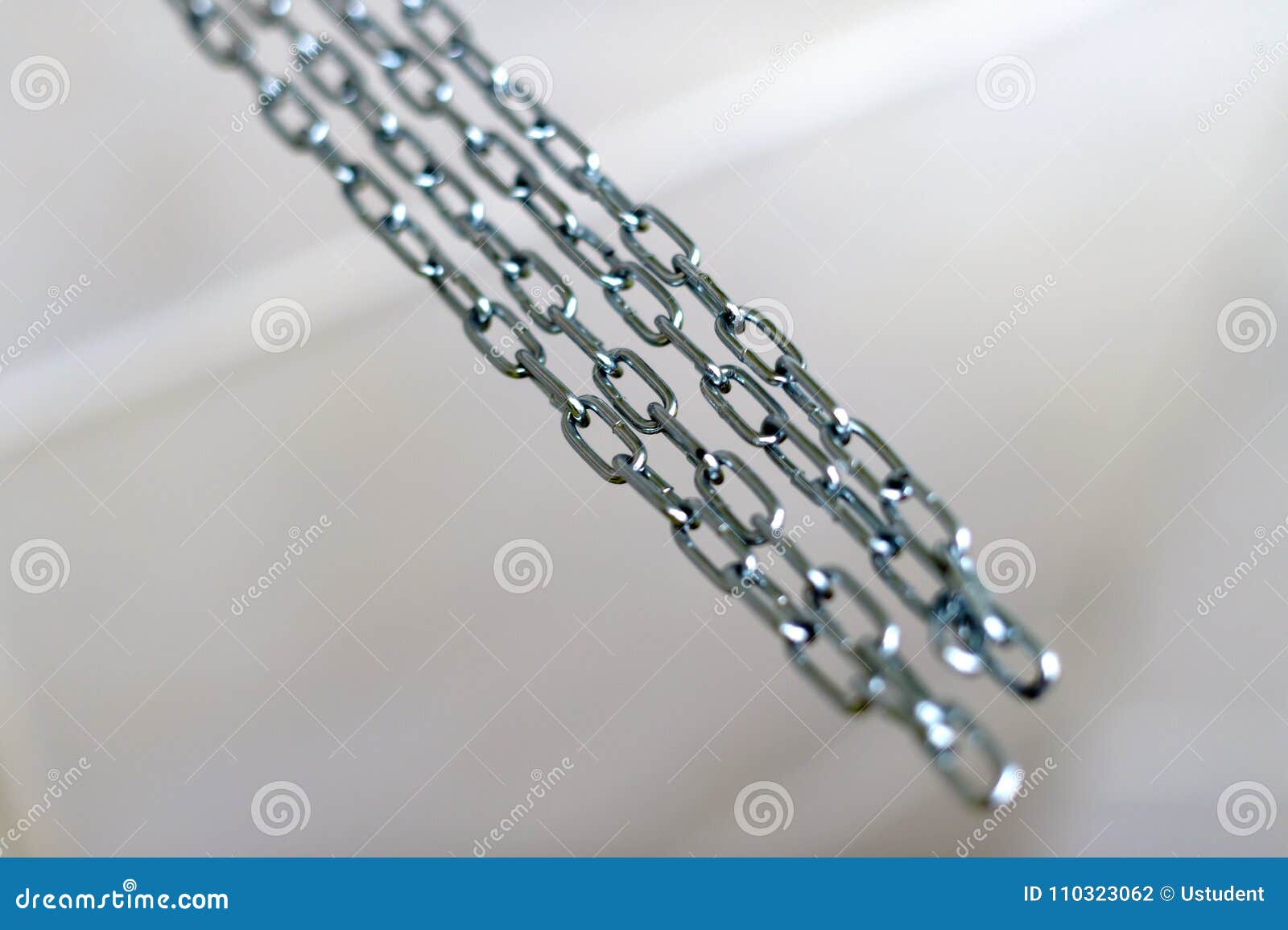 Metal Chain in Silver Color Stock Photo - Image of shot, creative ...