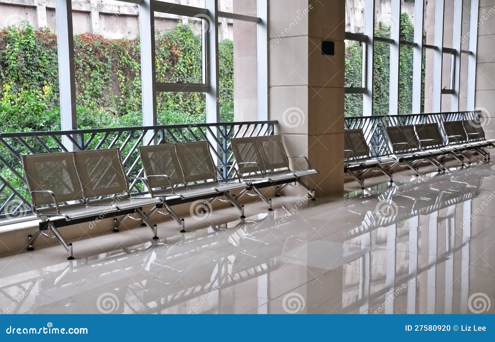 Metal Chairs in Rest Area stock photo. Image of city - 27580920
