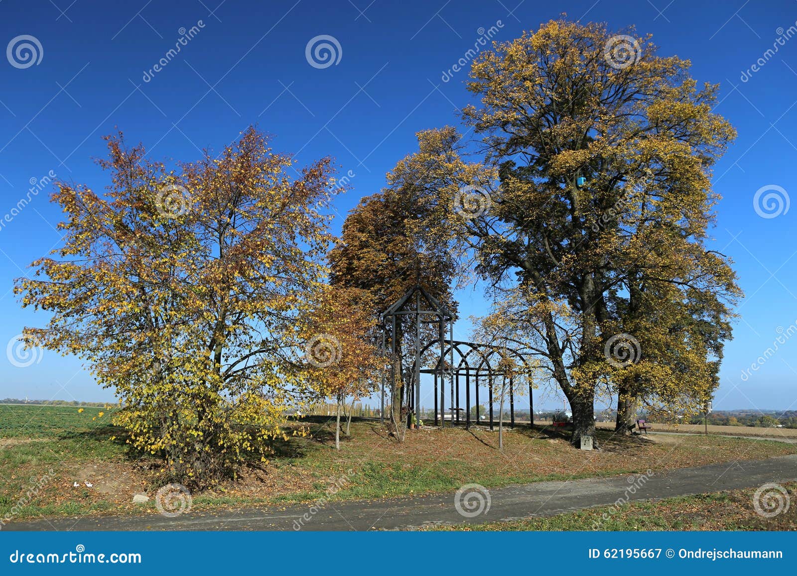 Metal chapel stock image. Image of tree, high, cage, chritianity - 62195667