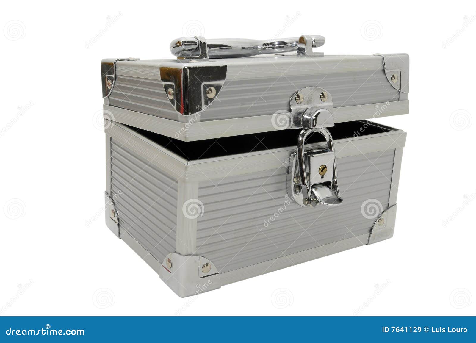 Metal chest stock image. Image of silver, store, detail - 7641129