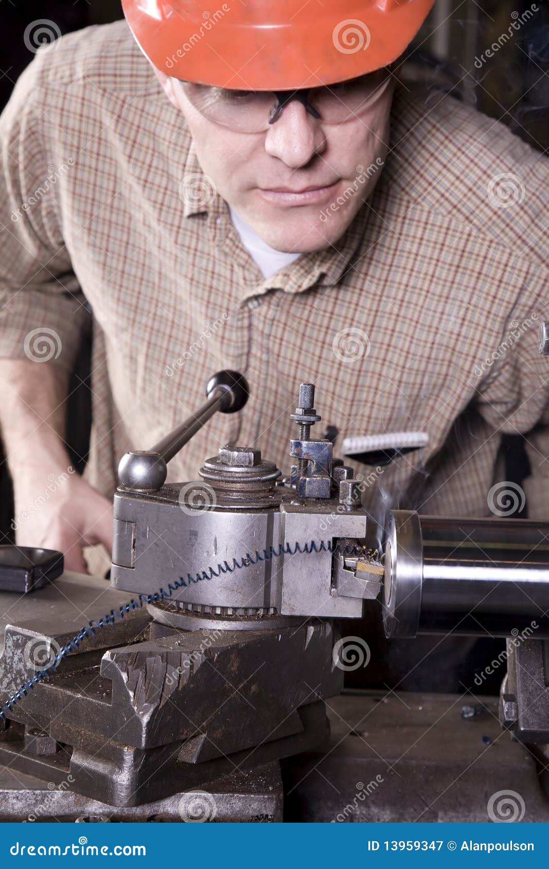 Metal chips off cut stock image. Image of work, machine - 13959347