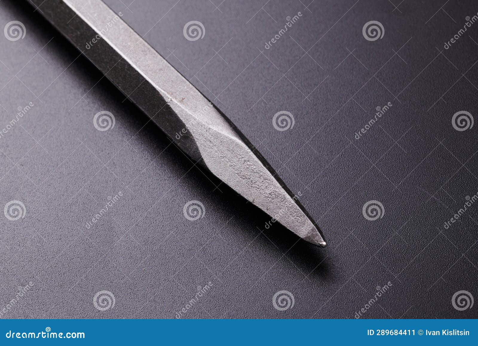 Metal Chisel for Concrete for Perforator Stock Image - Image of hole ...