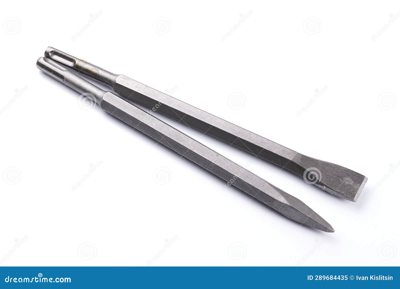 Metal Chisel for Concrete for Perforator Stock Image - Image of wall ...