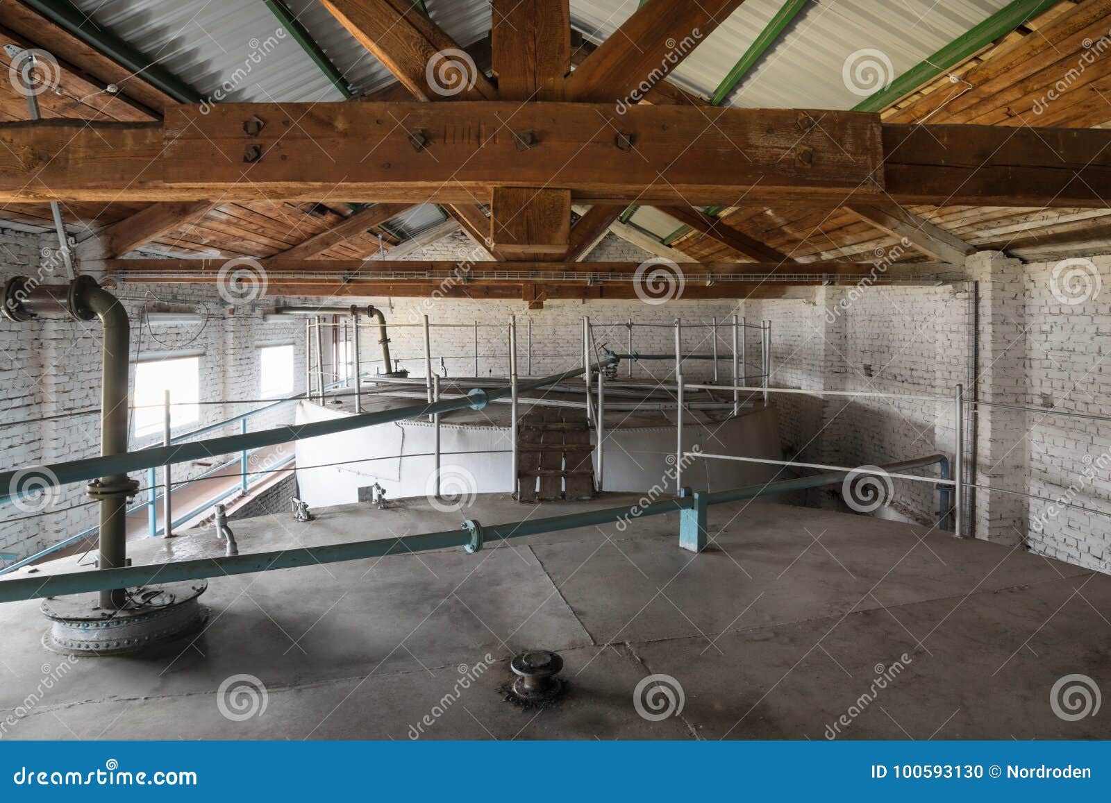 Metal Cisterns Installed Inside the Building. Stock Photo - Image of ...