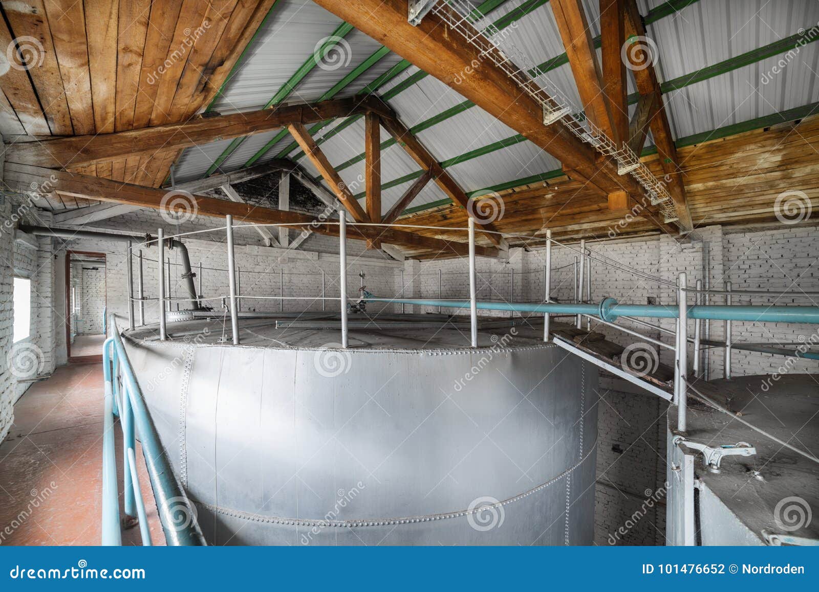 Metal Cisterns Installed Inside the Building. Stock Photo - Image of ...