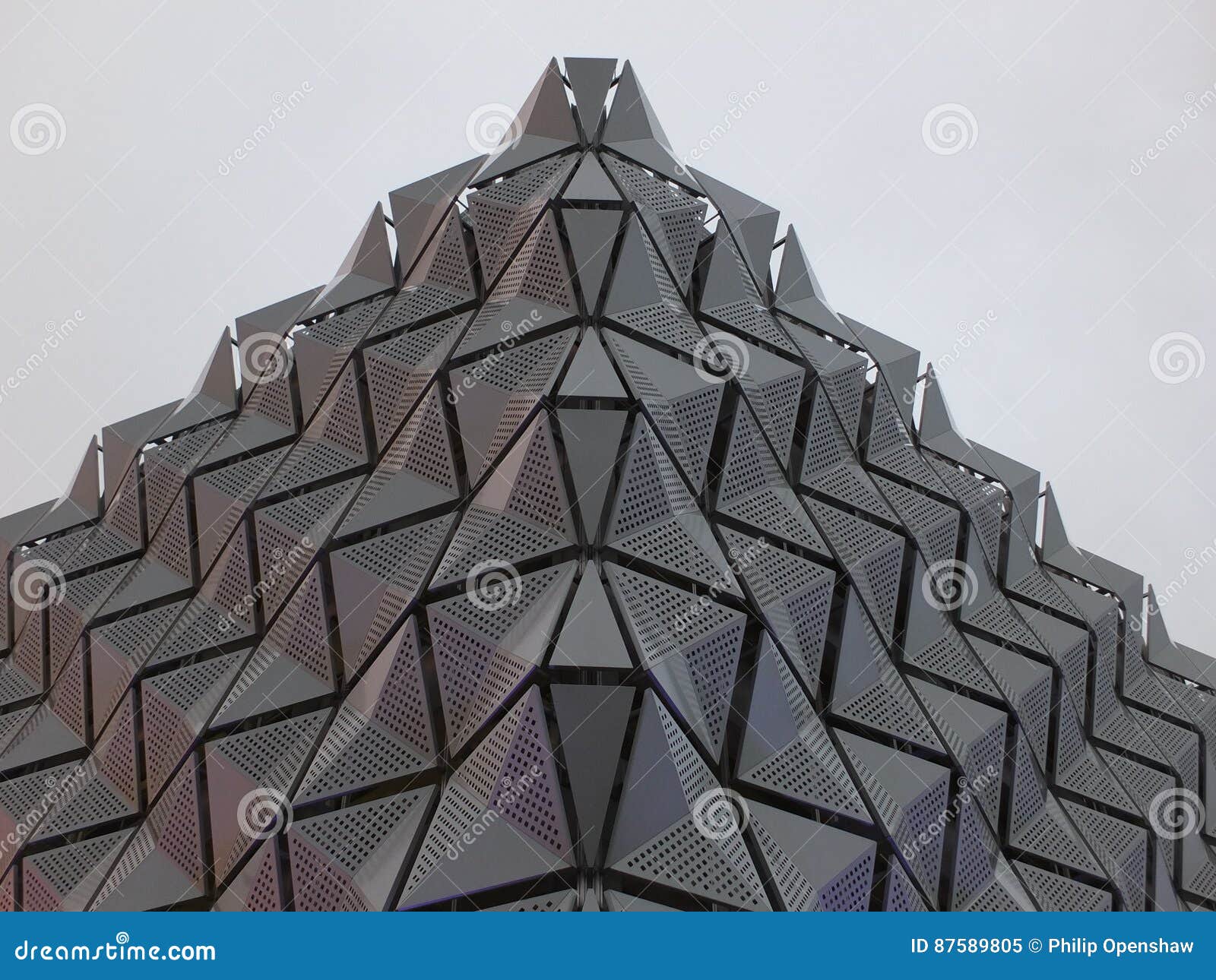 Metal Cladding on building stock image. Image of abstract - 87589805