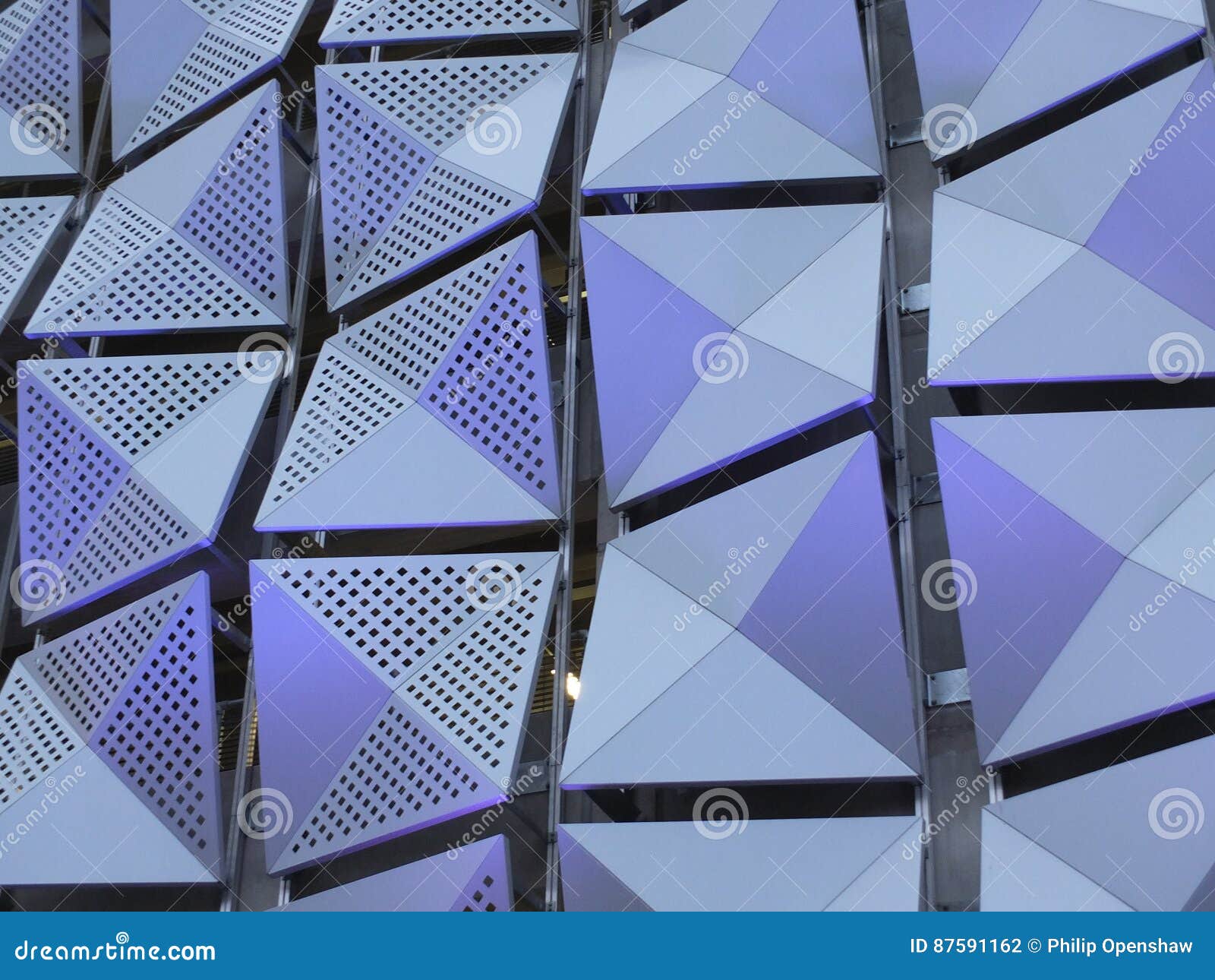 Metal Cladding on building stock photo. Image of construction - 87591162